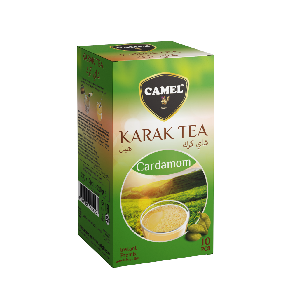 Camel Karak Tea Cardamom 20gx10pcsx24 Kutu - İpek Gıda