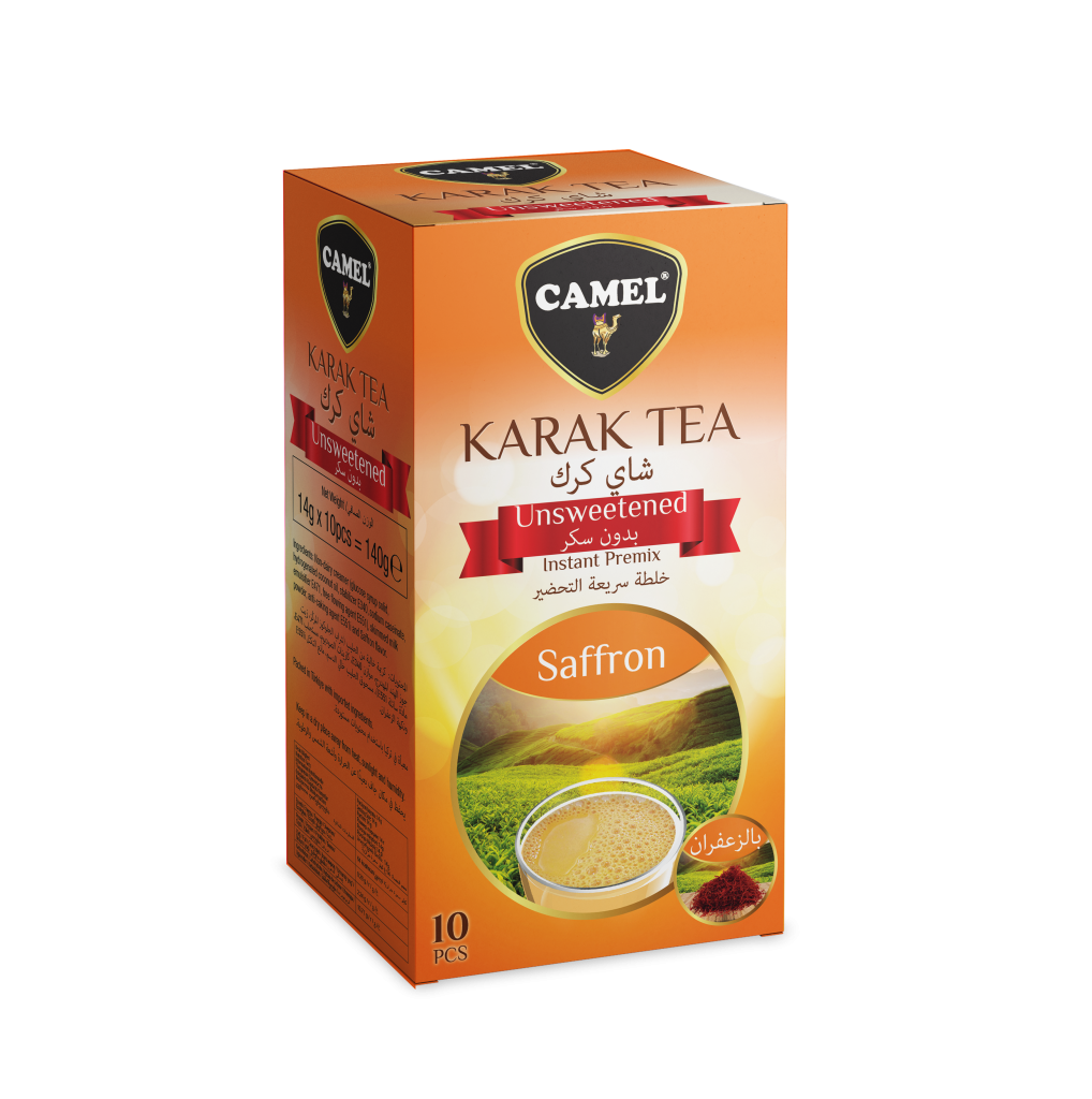 Camel Karak Tea Saffron Unsweetened 14gx10pcsx24 Kutu - İpek Gıda