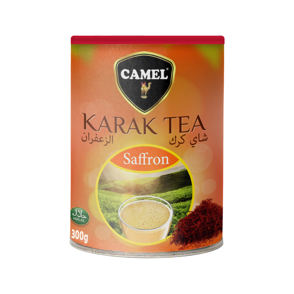 Camel Karak Tea Saffron 300gx12pcs Karton Teneke - İpek Gıda